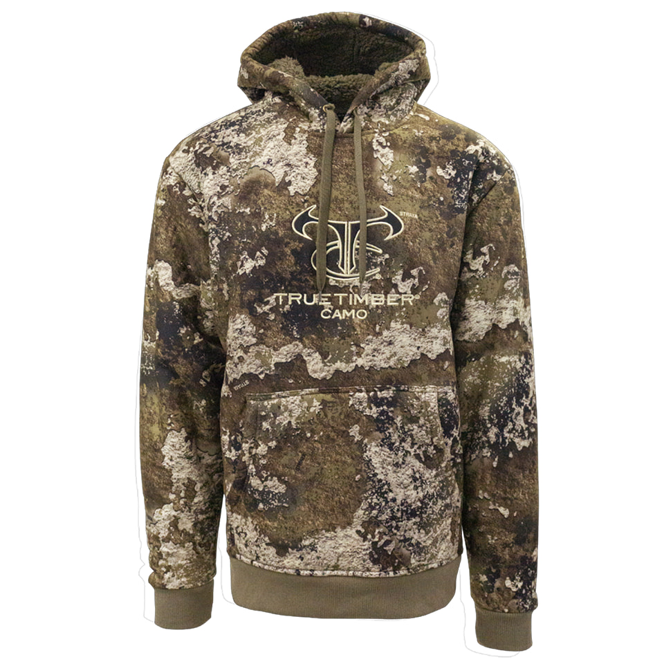 True Timber High Pile Fleece Hoodie- Strata